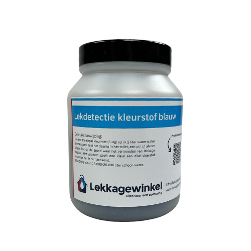 Lekdetectie kleurstof blauw 200 gram - Lekkagewinkel