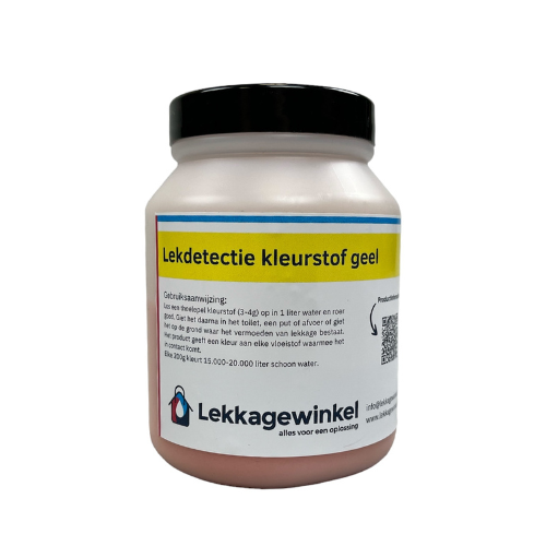 Lekdetectie kleurstof geel 200 gram - Lekkagewinkel
