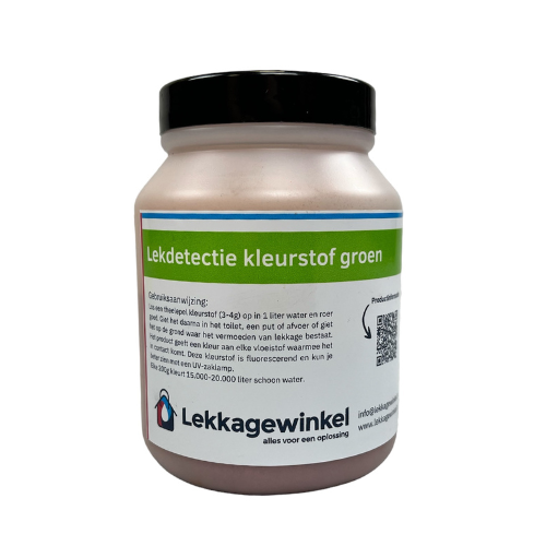 Lekdetectie kleurstof groen fluorescerend 200 gram - Lekkagewinkel